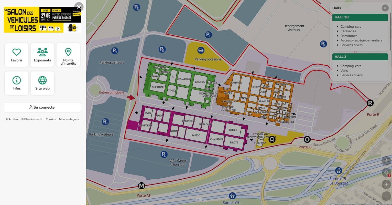 SALON VDL 2025 - Parc des Expositions Paris Le Bourget – Plan interactif